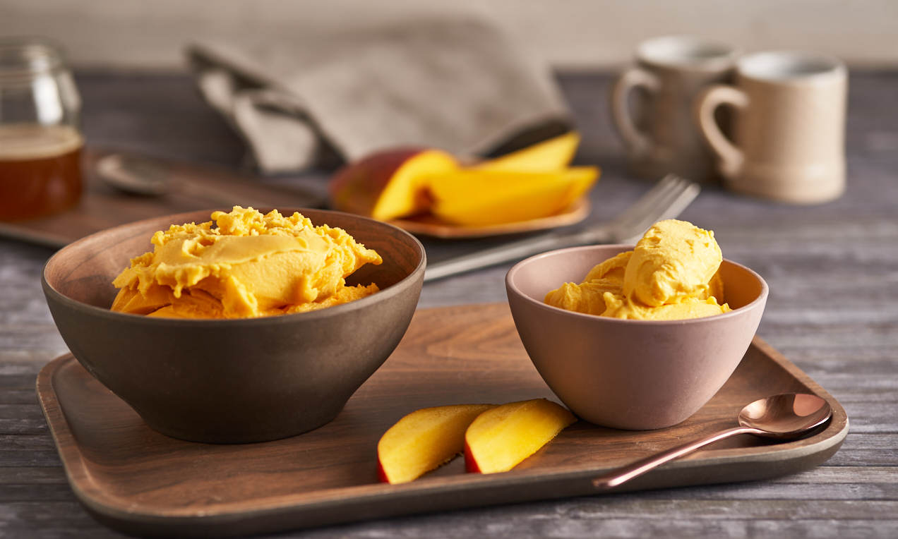 Înghețată vegană de mango Rețeta | Dr. Oetker