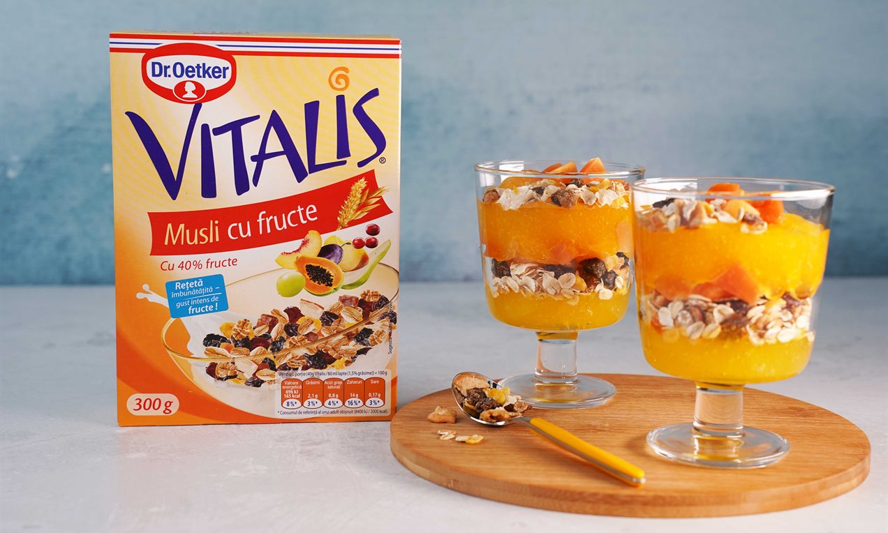 Desert cu musli și Crème Olé Rețeta | Dr. Oetker